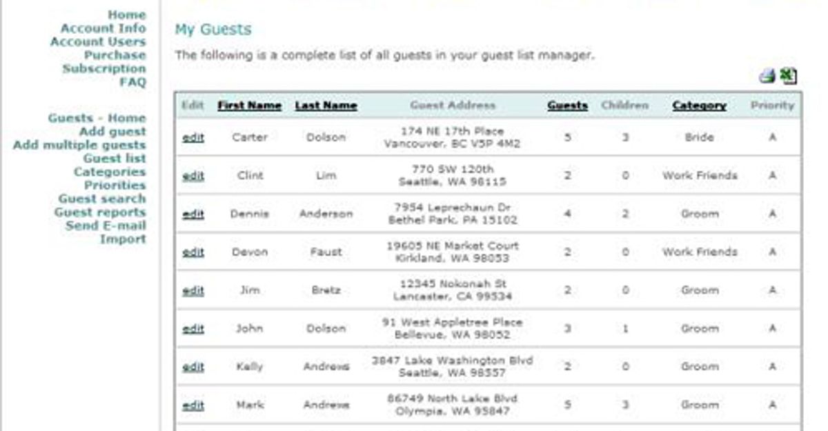 #955: Being able to finalize your guest count and list - Weddingbells