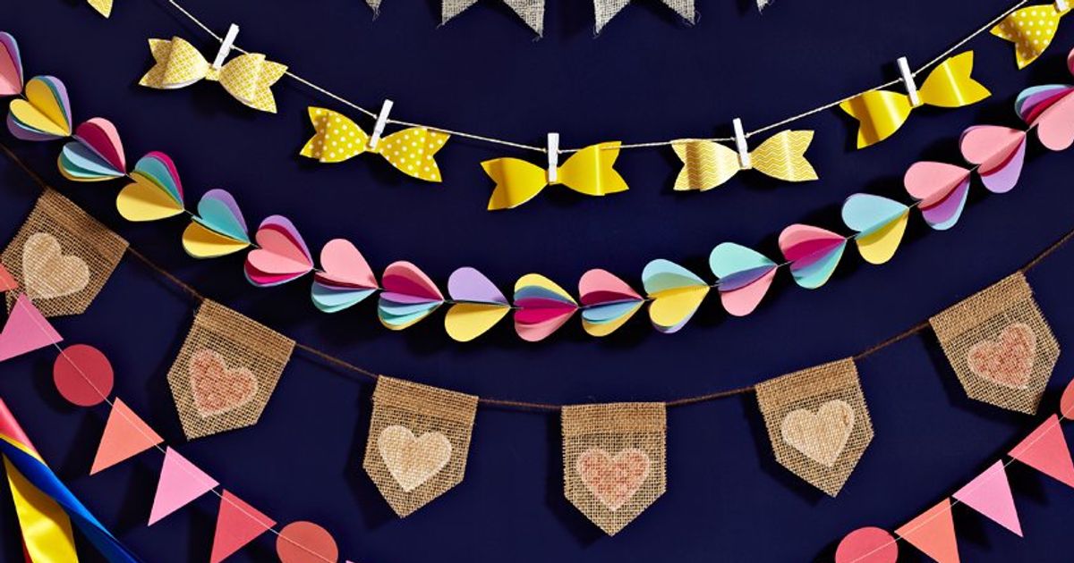 6 Easy DIY Wedding Bunting Projects + Free Templates - Weddingbells