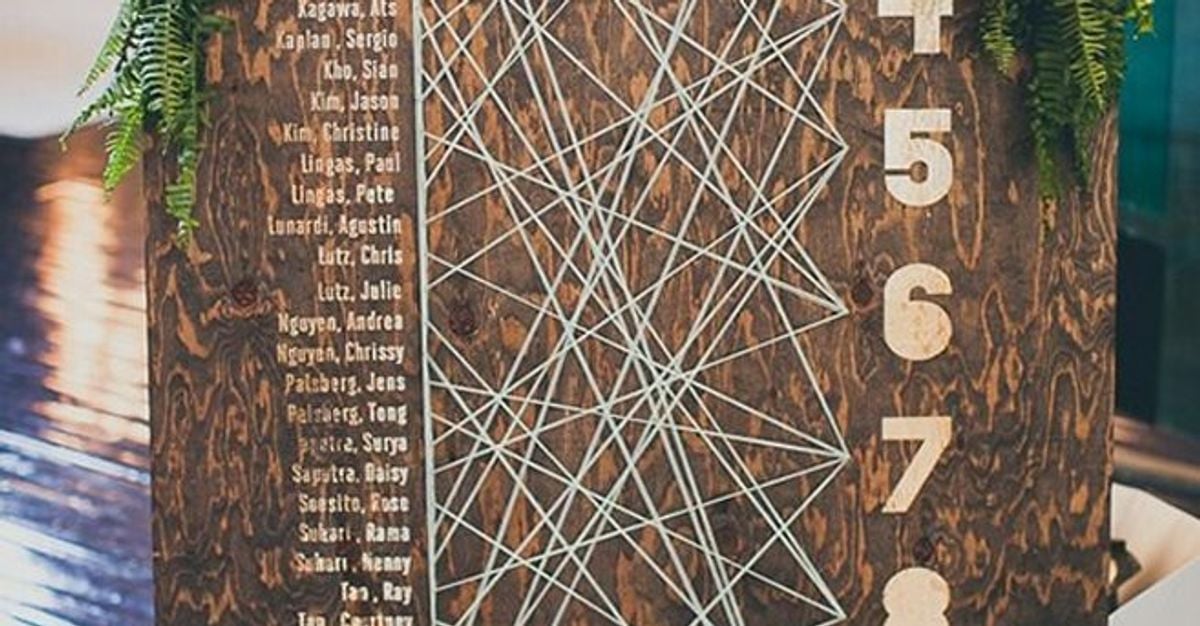 10 Unique Seating Chart Ideas Your Guests Will Love - Weddingbells