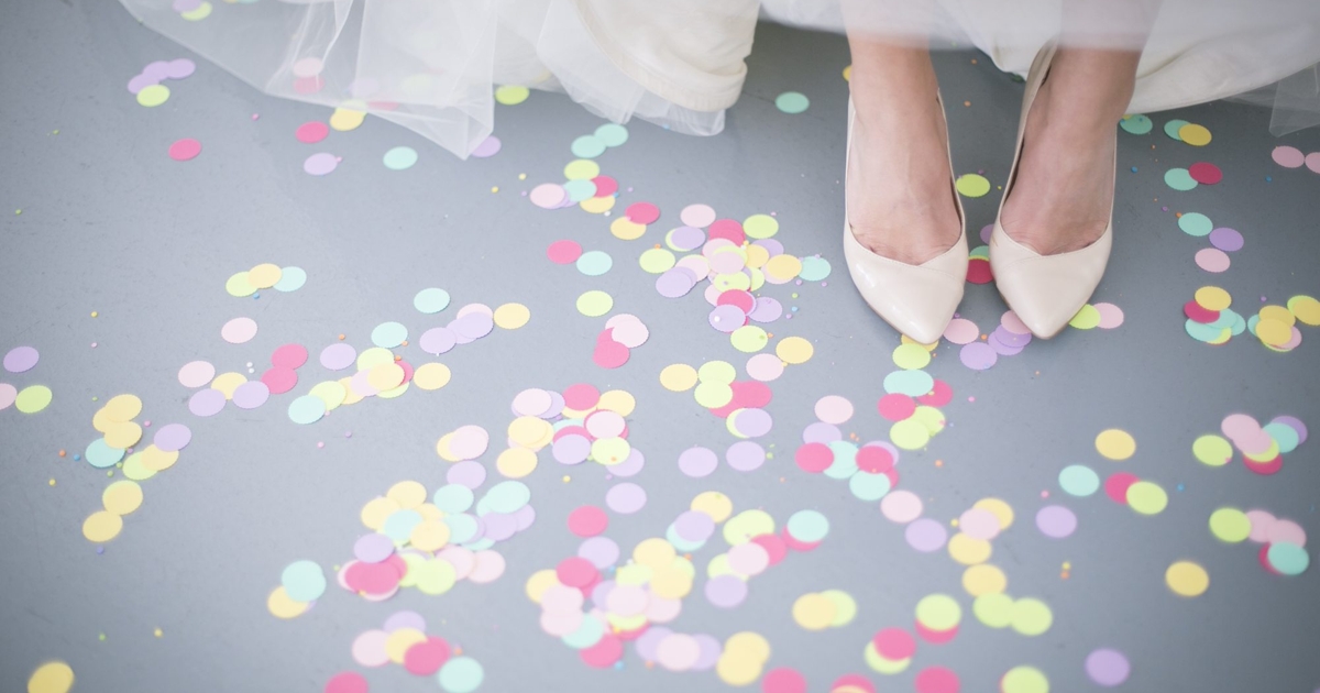 A Colourful Confetti-Filled Wedding Shoot in Hamilton, Ontario ...