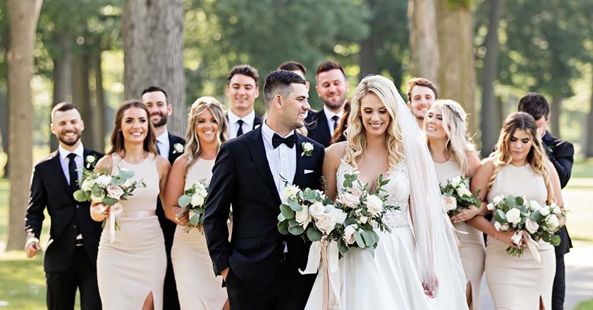 A Beautiful Golf Club Wedding with Neutral Details in Windsor, Ontario ...